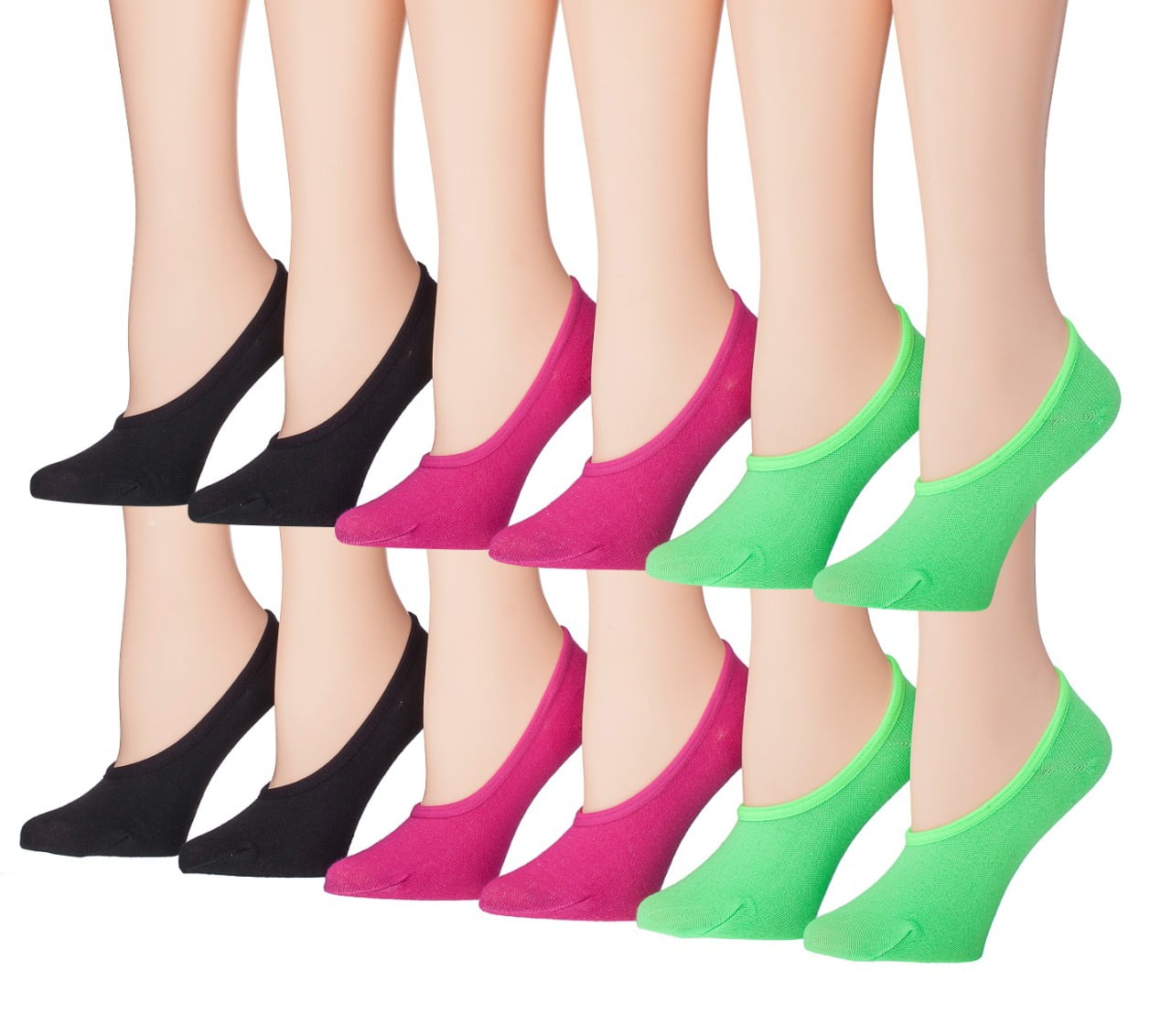 Tipi Toe Women's 12 Pack Colorful Patterned Foot Liners - Walmart.com