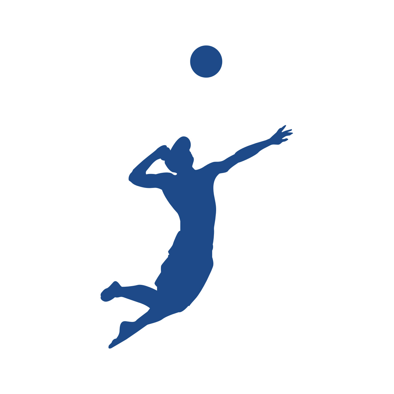 Mens Volleyball Sticker Decal Die Cut - Self Adhesive Vinyl ...