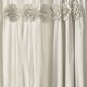 Lush Decor Darla Craft Flower 84" x 40" Textured Neutral 3" Rod Pocket ...