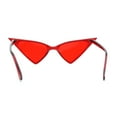 Womens High Point Sharp Triangle Thin Plastic Cat Eye Sunglasses All