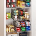 Baxikayon 4-Tier Stackable Can Rack Organizer, Extended Bottom Pantry ...