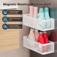 2 Pack Magnetic Shelves for Washing Machine, White Metal Storage ...