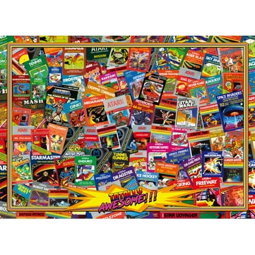 Arcadeageddon! Retro Arcade Game Collage 1000-Piece Jigsaw Puzzle ...