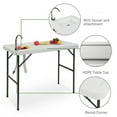 Folding Portable Fish Fillet & Hunting & Cutting Table with Sink Faucet ...