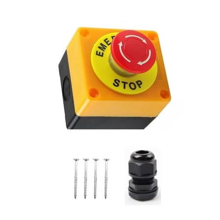SICED Red Mushroom Cap Emergency Stop Switch，Emergency Stop Button ...
