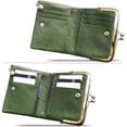 Womens Wallet RFID Small Compact Bifold Leather Vintage Wallet,Ladies ...