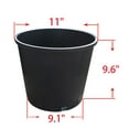 10 Pack Nursery Pots 3 Gallon Garden Planter Plastic Seedling Pots ...