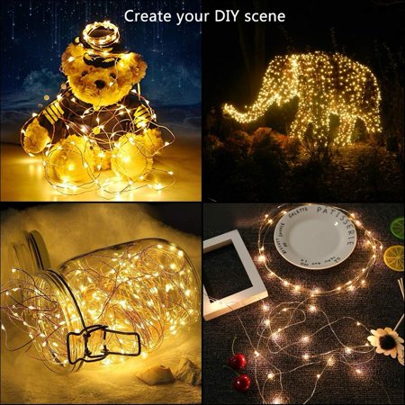 Christmas Decoration Light String Waterproof Remote Control LED Copper ...