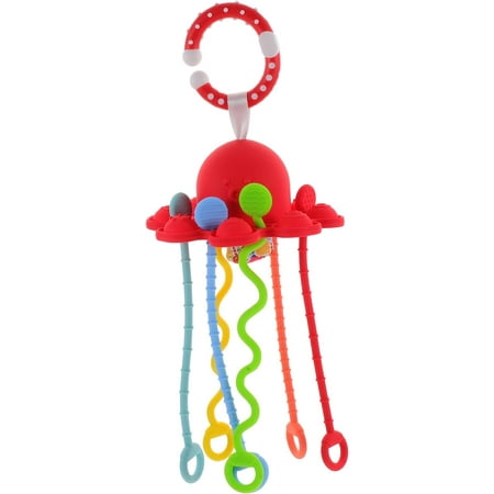 Octopus Pumping Pull String Learning Rope Baby Teething Toys Infant ...