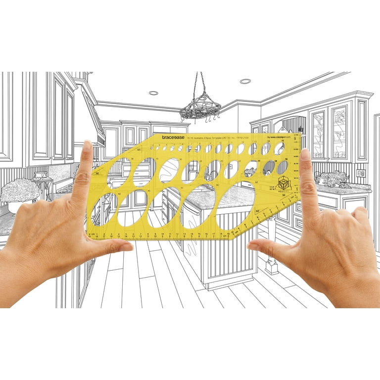 Drafting Paper Traceease Geometric Drawing Template - Isometric Ellipse ...