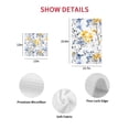 Blue Yellow Spring Floral Kitchen Dish Towels for Drying Dishes Set of ...