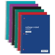 Mintra Office Colored Paper Bound Pastel College Ruled Spiral Notebooks ...