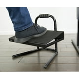 VIVO Black Ergonomic Height Adjustable Standing Foot Rest Relief ...