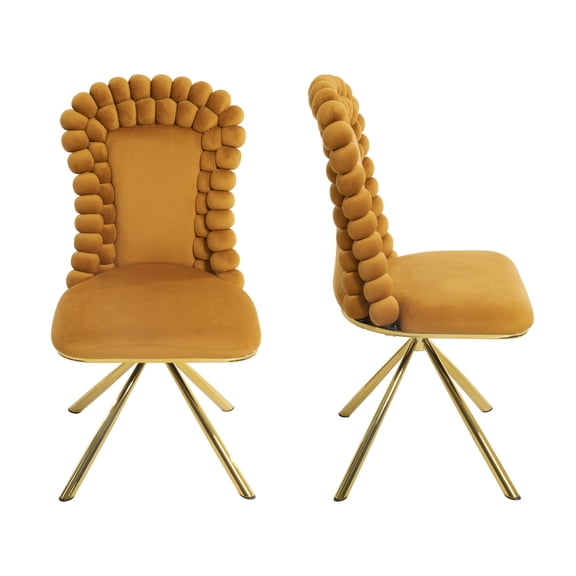 Tina's Home Home Velvet Dining Chairs Set of 4 Upholstered Accent ...