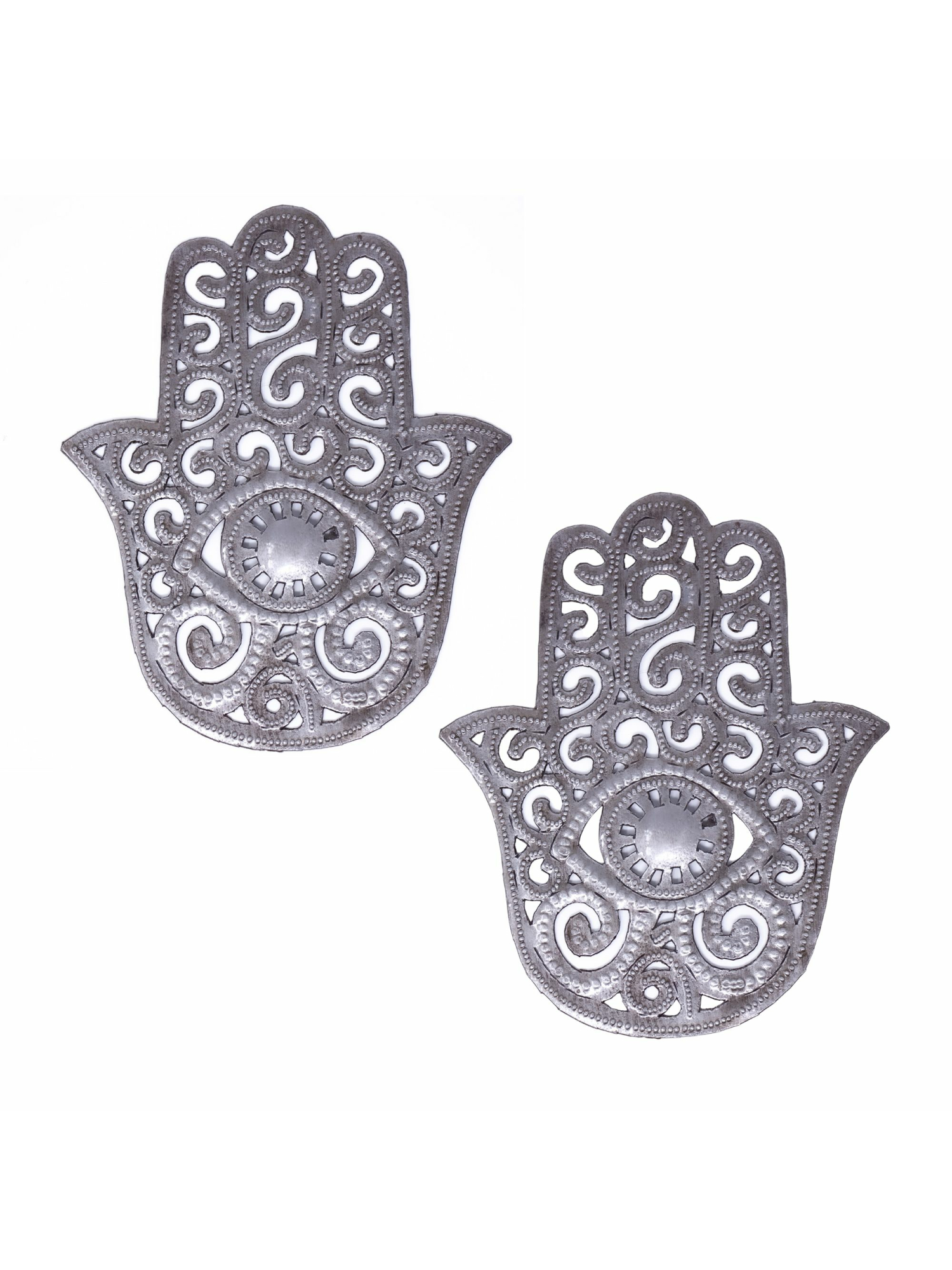Global Crafts Hamsa Hand Haitian Metal Wall Art, Set of 2 - Walmart.com