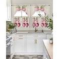 Cherry Fruit Kitchen Curtain and Valance Set 3 Pieces,Rod Pocket Short ...
