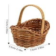 IBASETOY Small Rattan Basket for Storage Light Brown Weaving Versatile ...