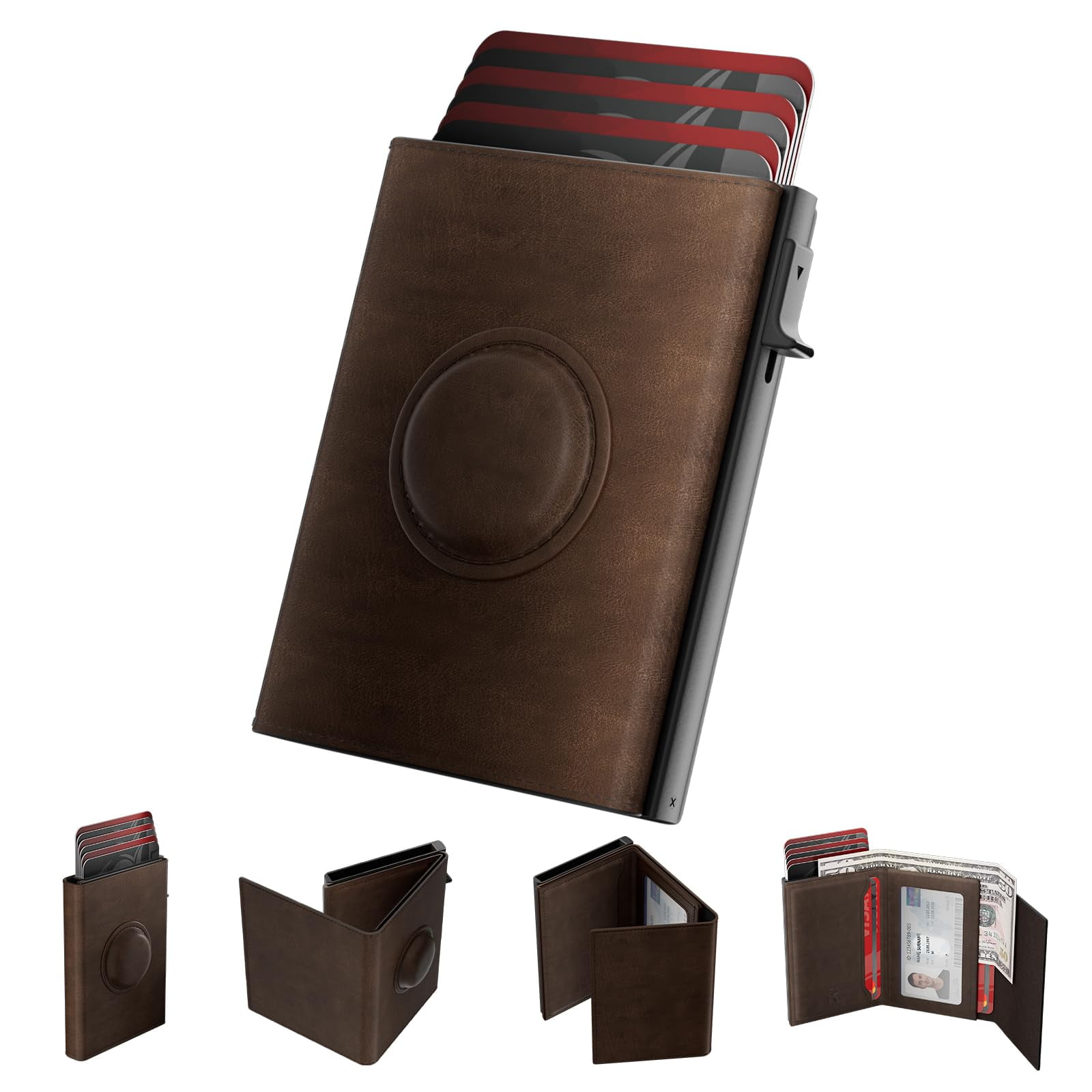 Billetera ROYAL KIT Smart para hombre con soporte para AirTag RFID ...