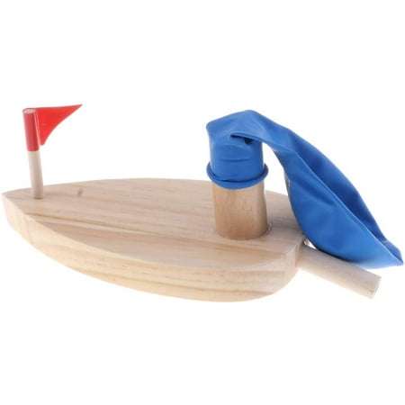 Air Balloon Powered Wooden Boat Physics Science Toy Gadget | Walmart Canada