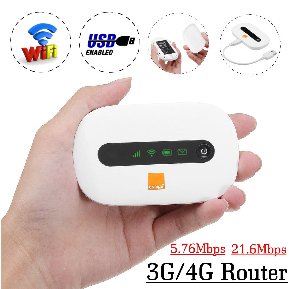 E5220 3G Mobile WiFi MIFI Wireless Router Hotspot Broadband Dongle HSPA ...