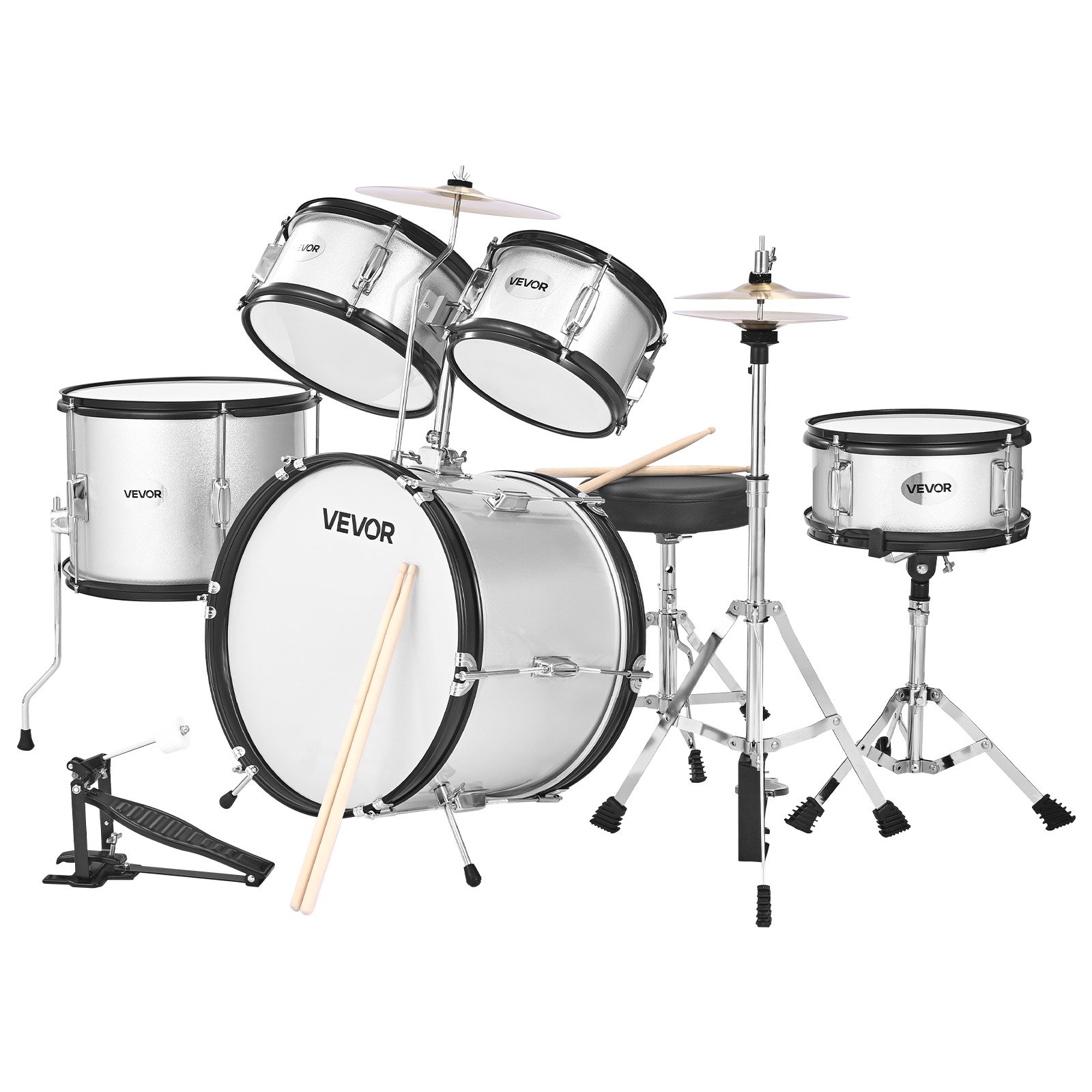 Click here for Vevor Kids Drum Set 5-Piece Beginner Drum Kit With... prices