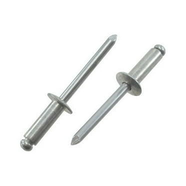 Mill 3/16" Large Head Tri-Fold Exploding Aluminum Mandrel Pop Rivets 25 ...