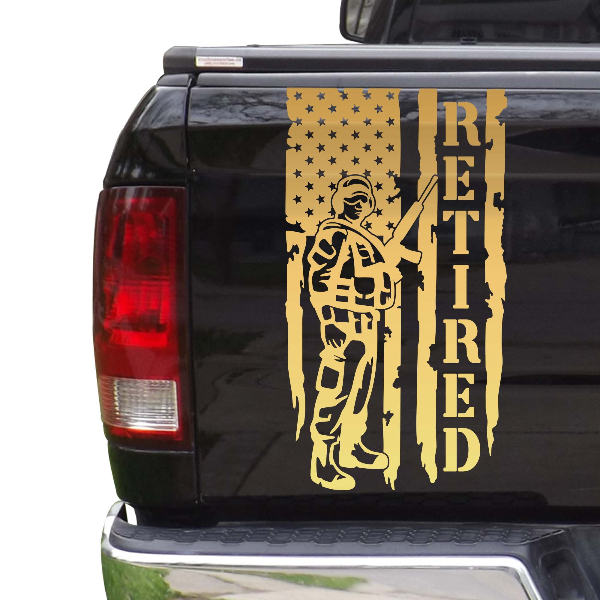Retired Soldier Enlisted Man Veteran U.S. Army USAF USMC Distressed ...