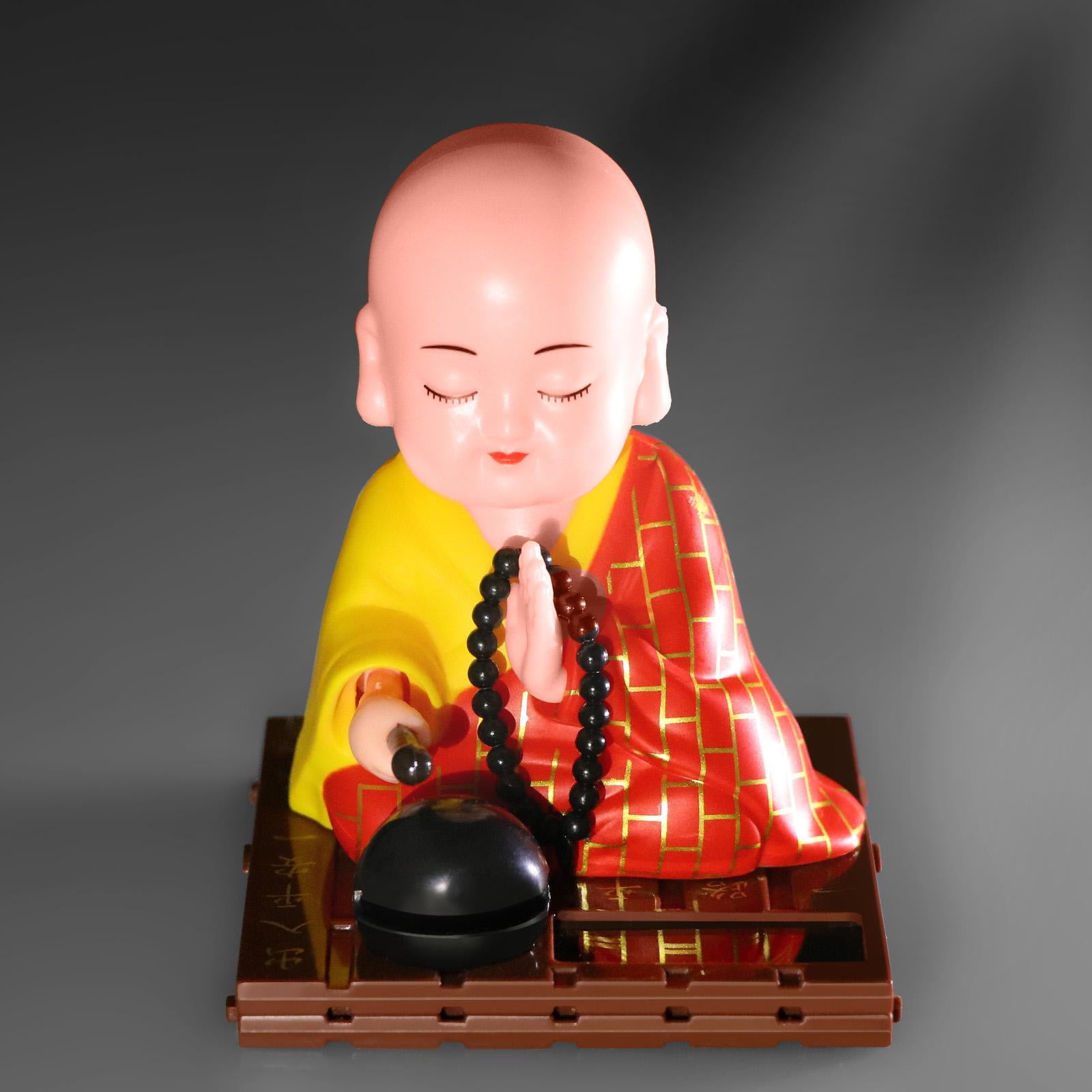 Buy Solar Powered Bobble Shaking Head Dancing Toy Buddhist Monk Doll ...