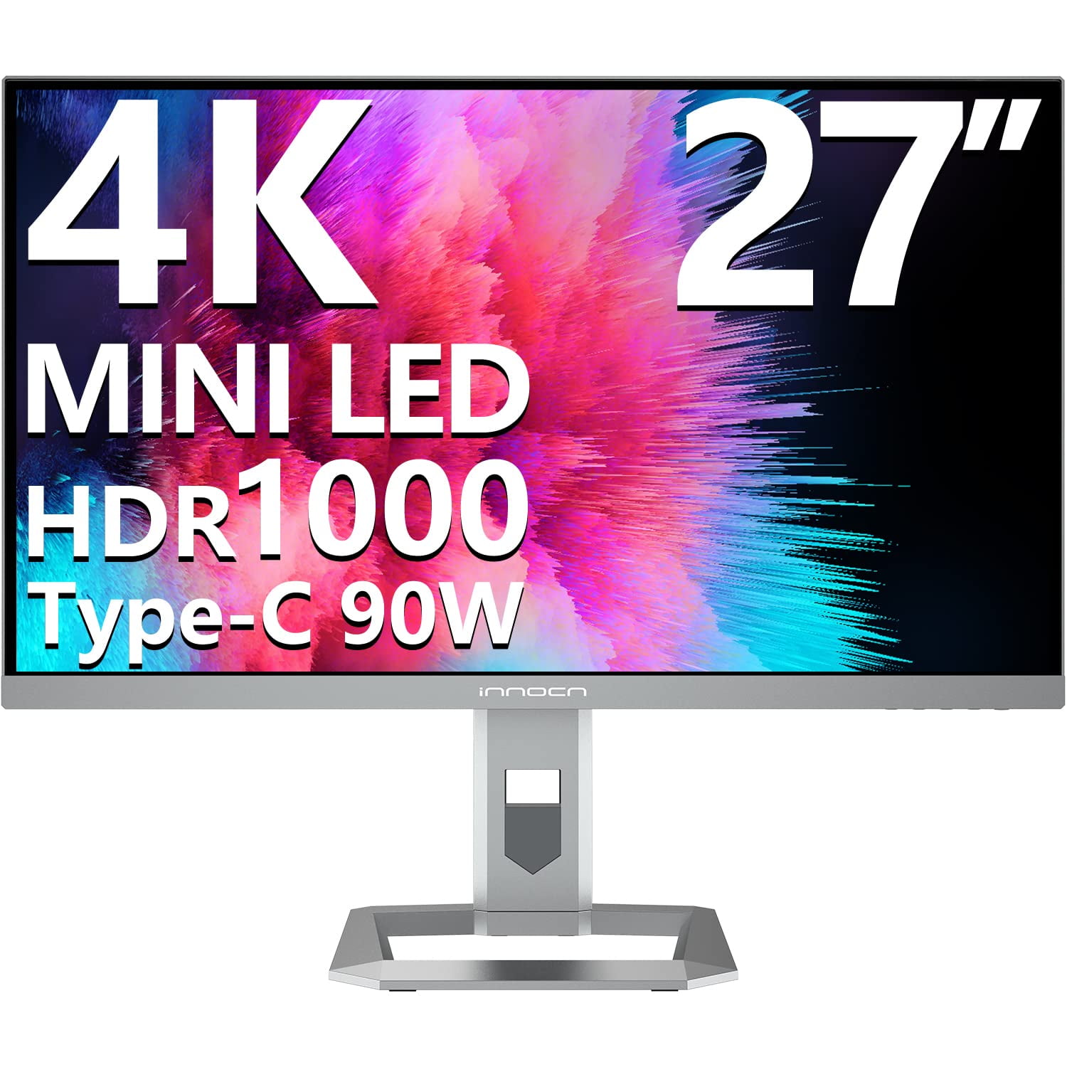 27" 4K HDR1000 Mini LED Computer Monitor, 99% DCI-P3 99% sRGB, 1.07B Colors, IPS, USB-C, HDMI 2. ...