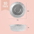 10'' Round Aluminum Foil Pans, Extra Deep Disposable Baking Pans ...
