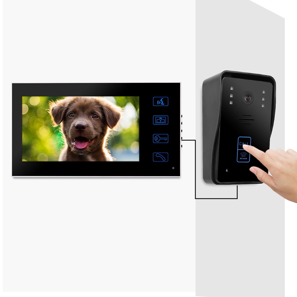 Videoportero, videoportero con cable TFT de 7 pulgadas, timbre de ...