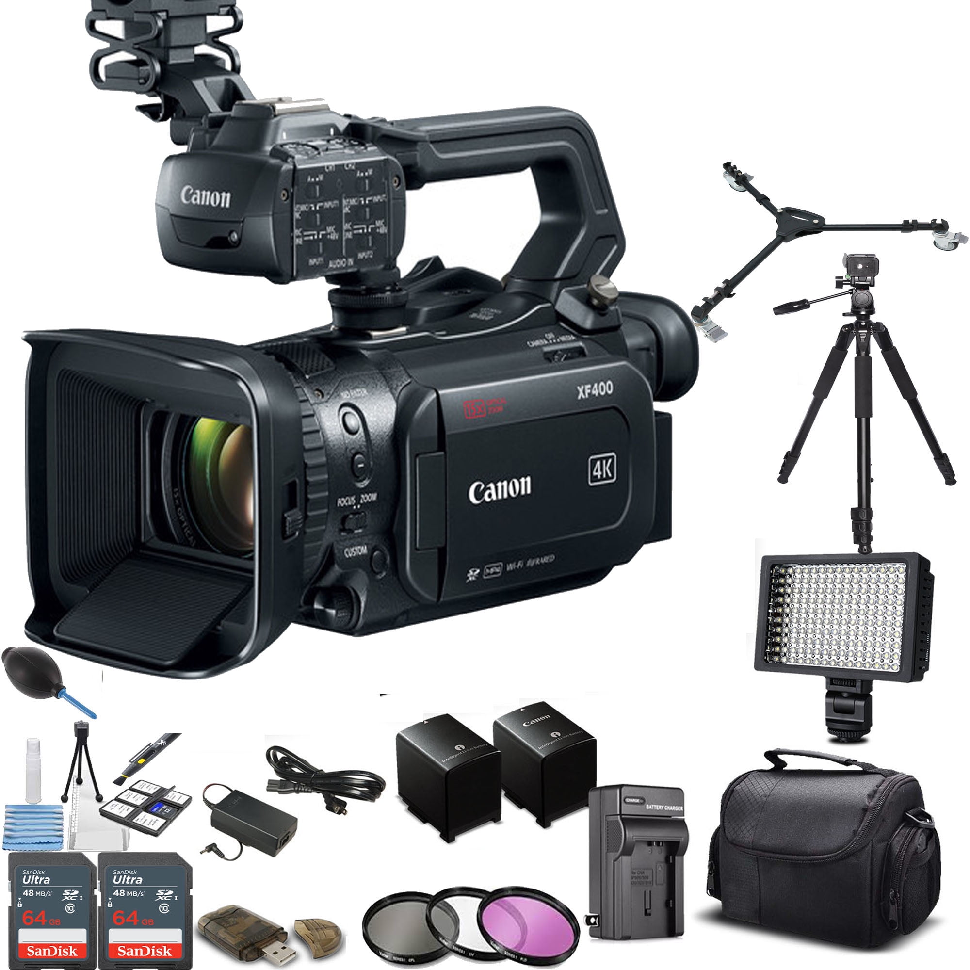 Canon XF400 4K UHD 60P Camcorder with Dual:Pixel Autofocus Essential ...