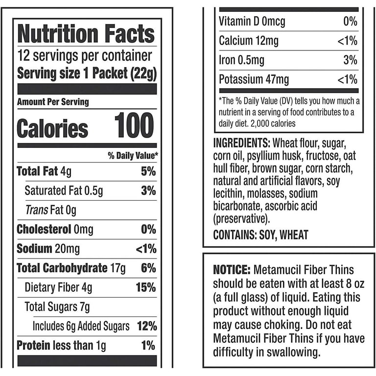 Metamucil Ingredients