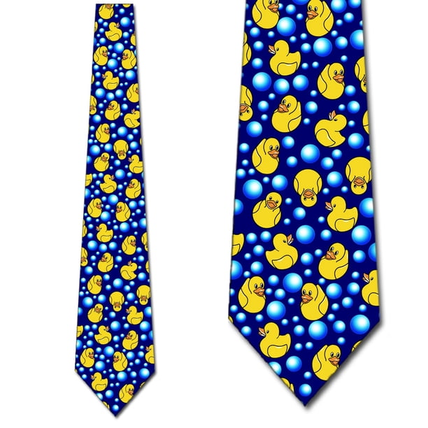 Rubber Ducky Ties Mens Duck Necktie Bubble Bath Tie by Tieguys ...