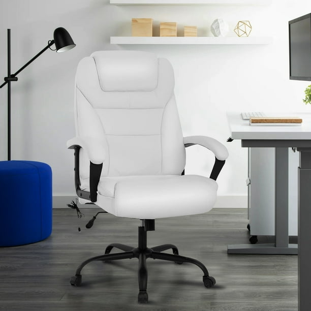 White Office Chair High Back