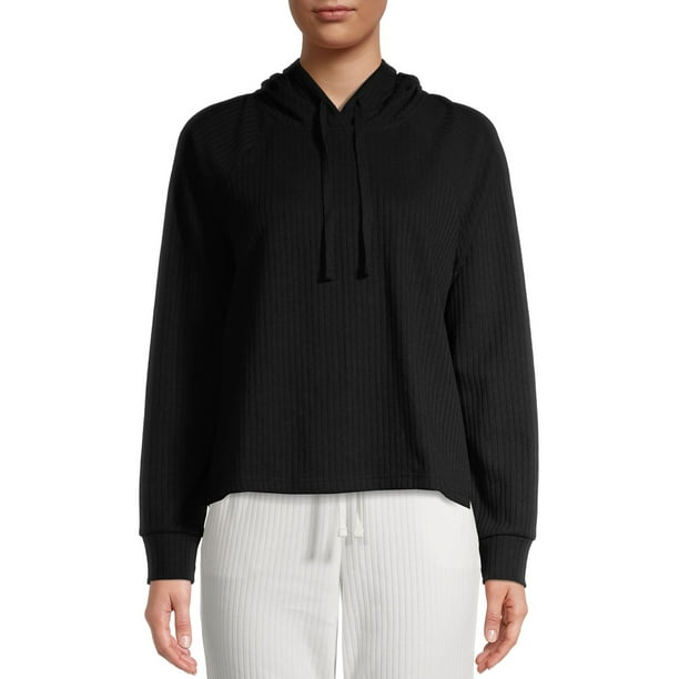 Athletic Works - Athletic Works Women's Athleisure Rib Hoodie - Walmart ...