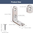 10 Pcs L Bracket Corner Braces 2 Inch Heavy Duty Stainless Steel Corner ...