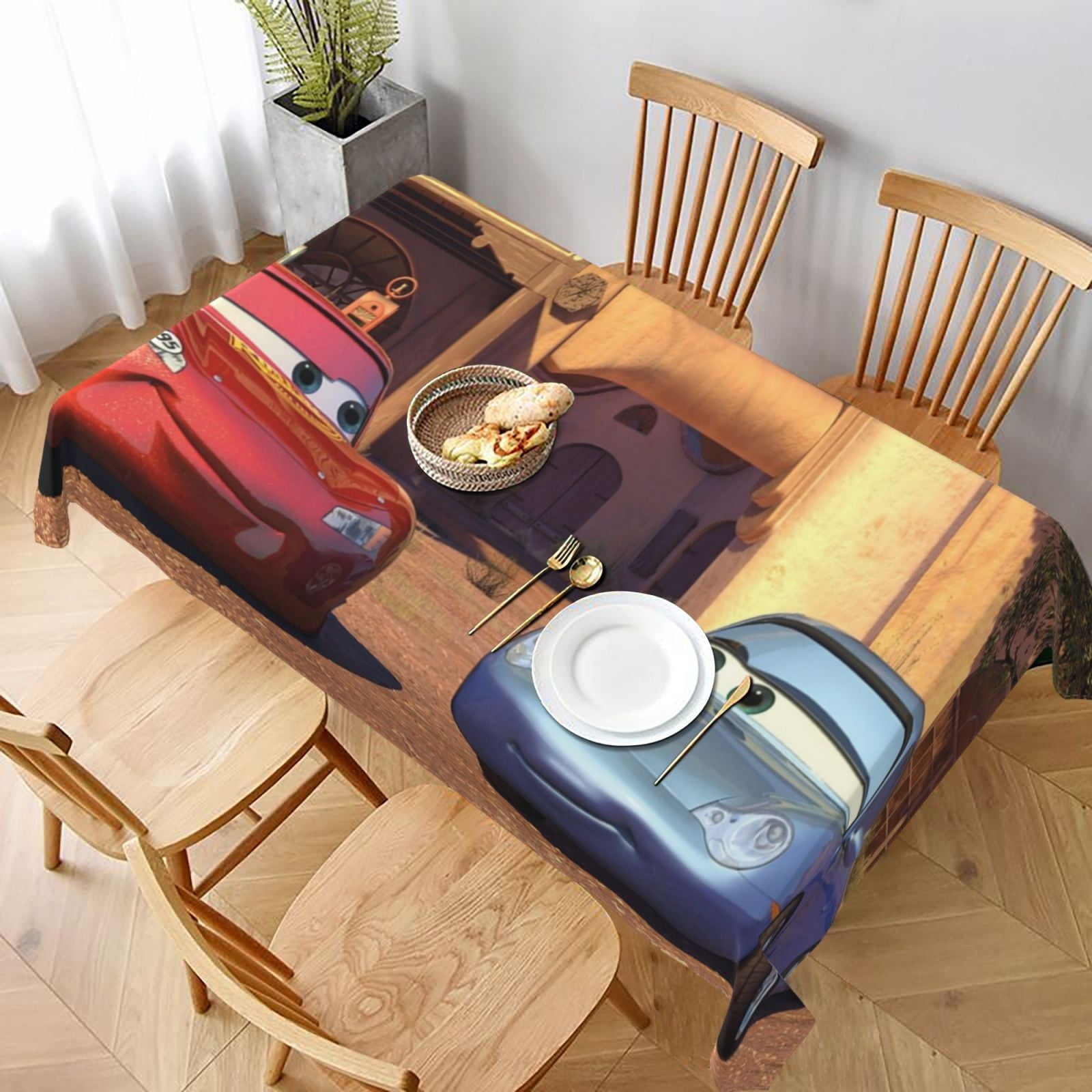 Mantel de Cars Lightning Mcqueen para cocina, comedor, fiesta, elegante ...