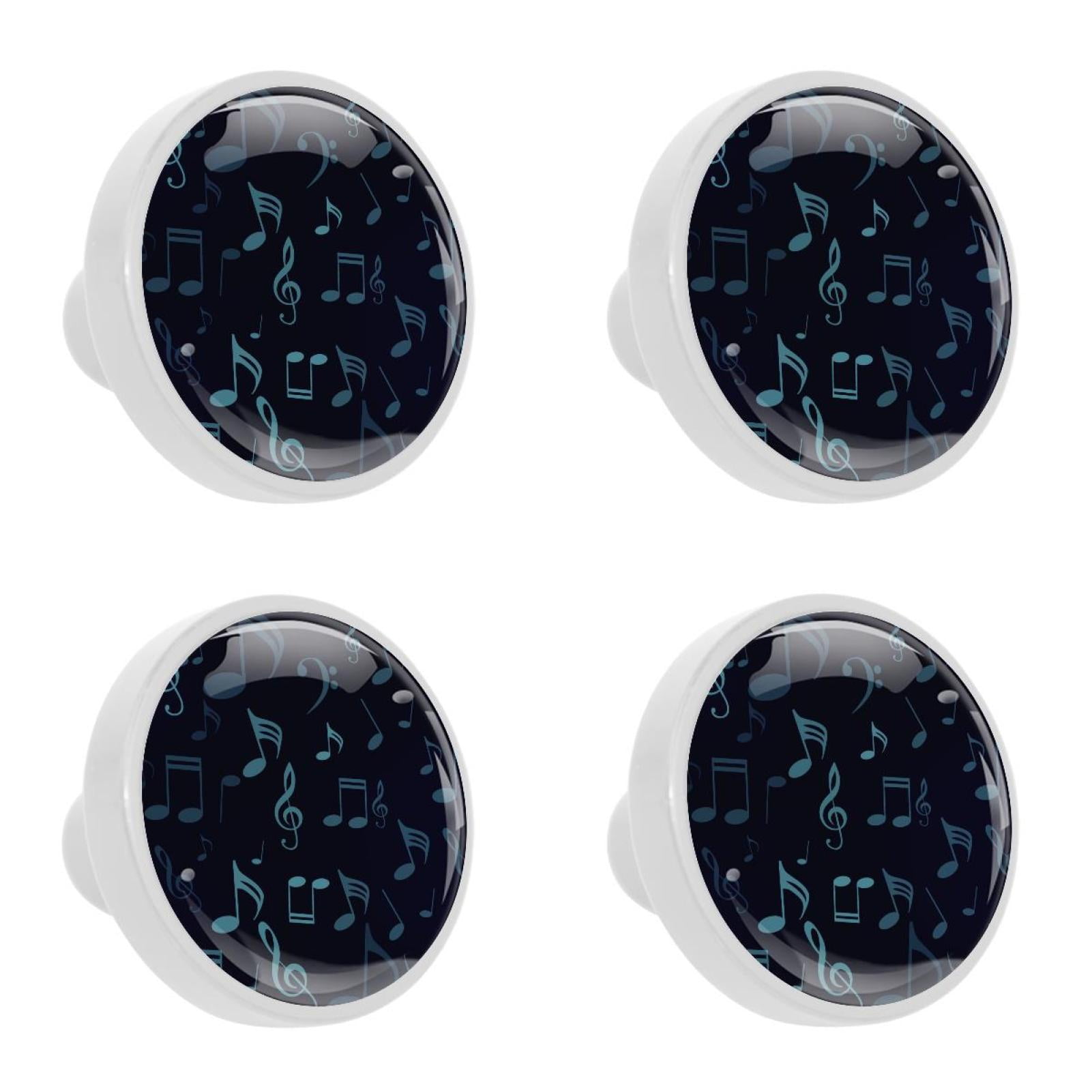 4 Pcs Music Notes Knobs for Kitchen Cabinet Cupboard Dresser Bookcase ...