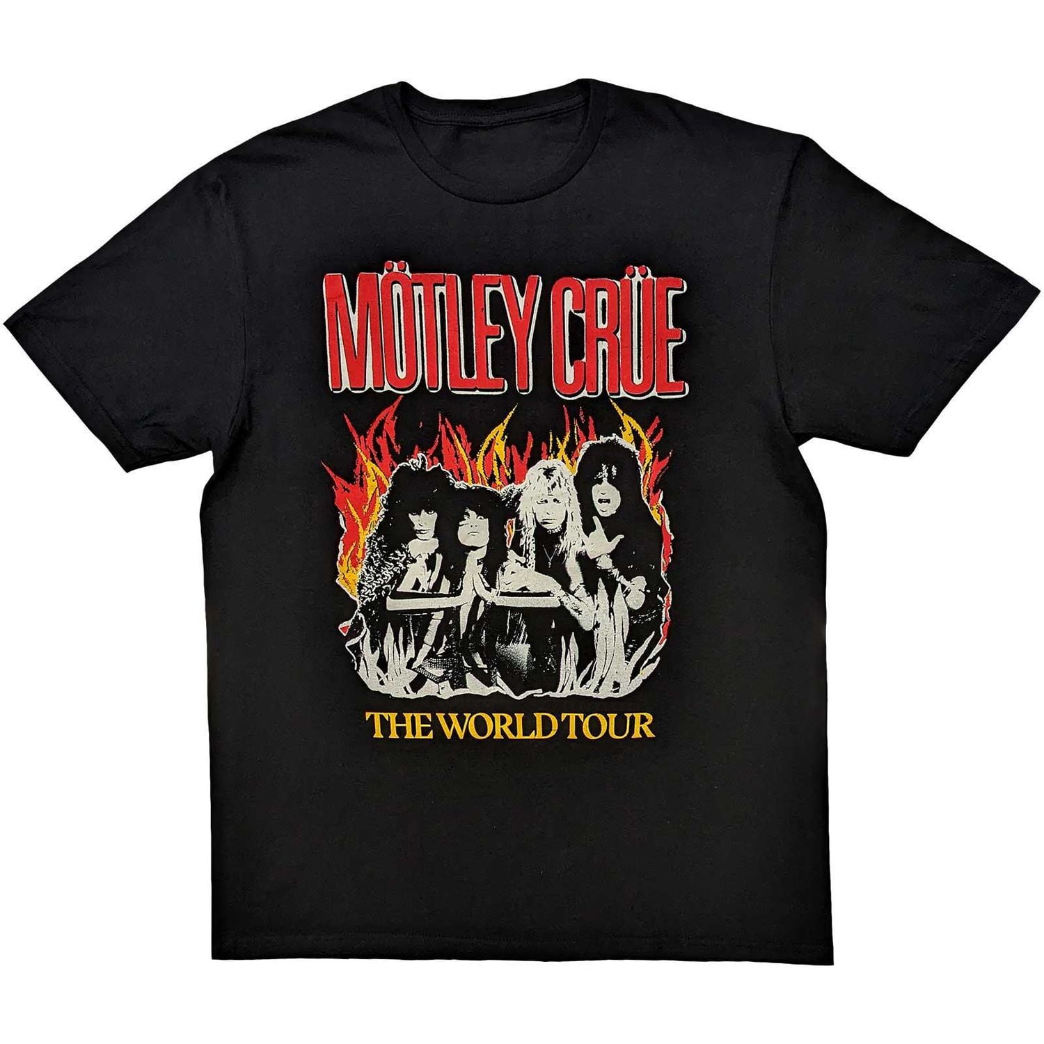 Click here for Motley Crue Adult World Tour Flames T-Shirt Xl prices