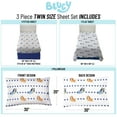 Bluey in the Dream Kids 3 Piece Blue Bed Sheet Set, Twin - Walmart.com