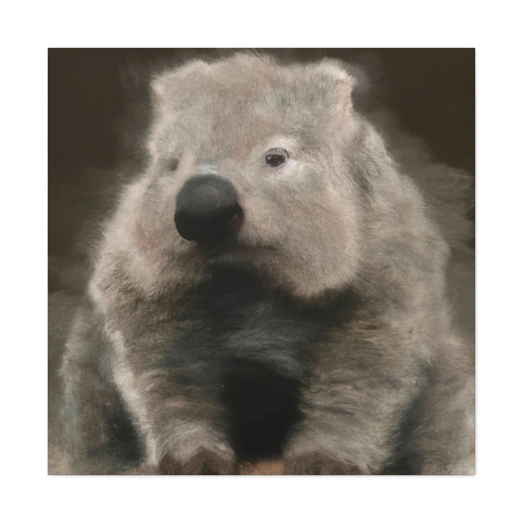 Wombat in Abstraction - Canvas - Walmart.com