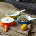 Ceramic Single-handled Baking Dish Household Dessert Plate European ...
