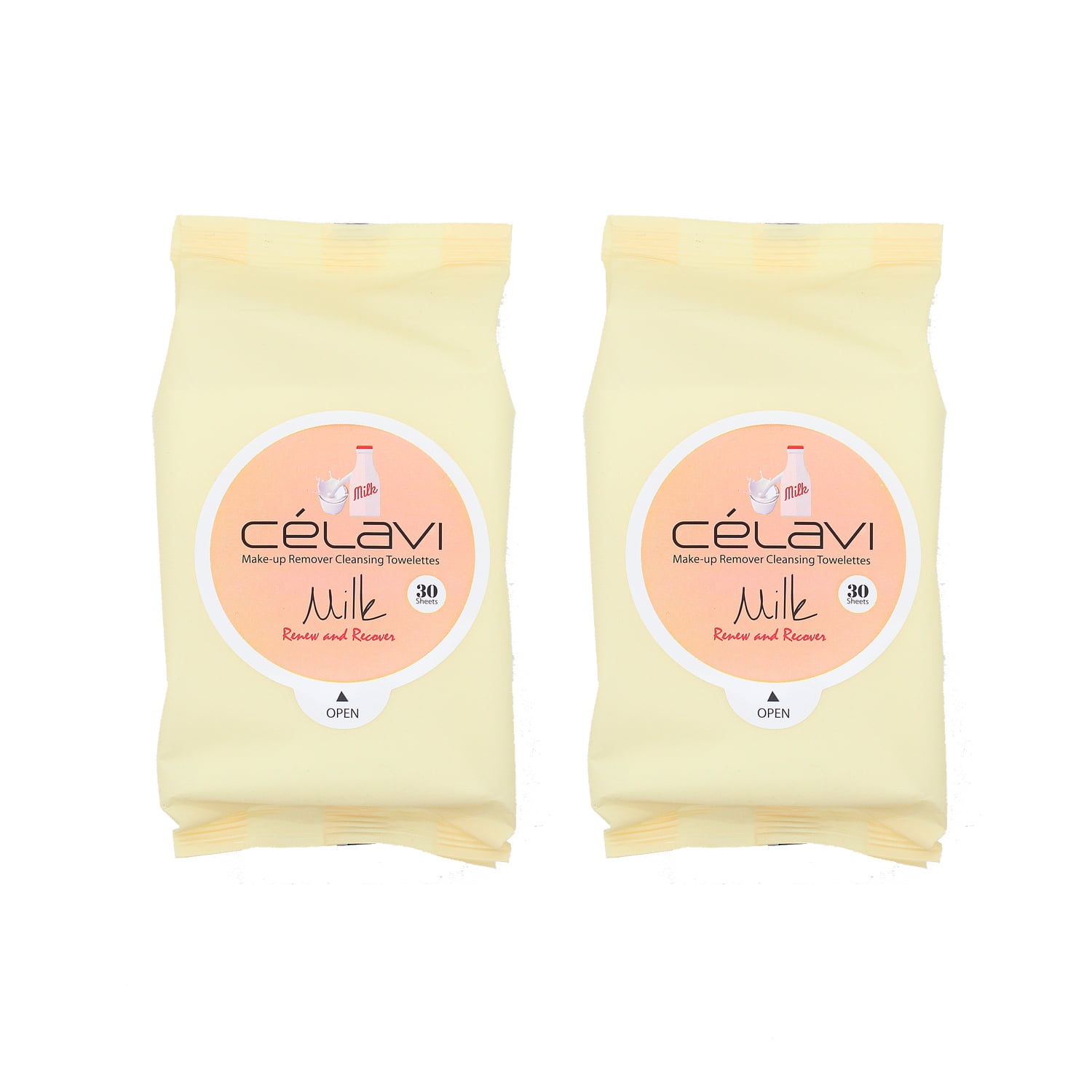 Celavi Makeup Remover Cleansing Wipes Removing Towelettes 2 Packs - 60 ...