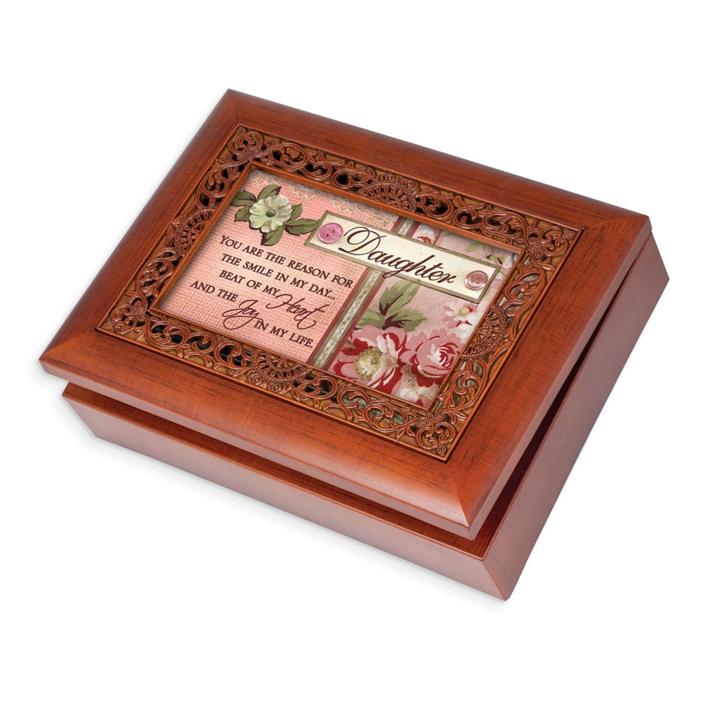 Ornate Woodgrain Daughter Music Box - Perfect Daughter Gift - Walmart.com