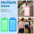 120 Pcs 8-Color Plastic Key Tags with Ring, Label Window & Labels ...