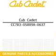 CUB CADET 783-05889A-0637 Right Hand Bracket Twin Rear Baggers Rear ...