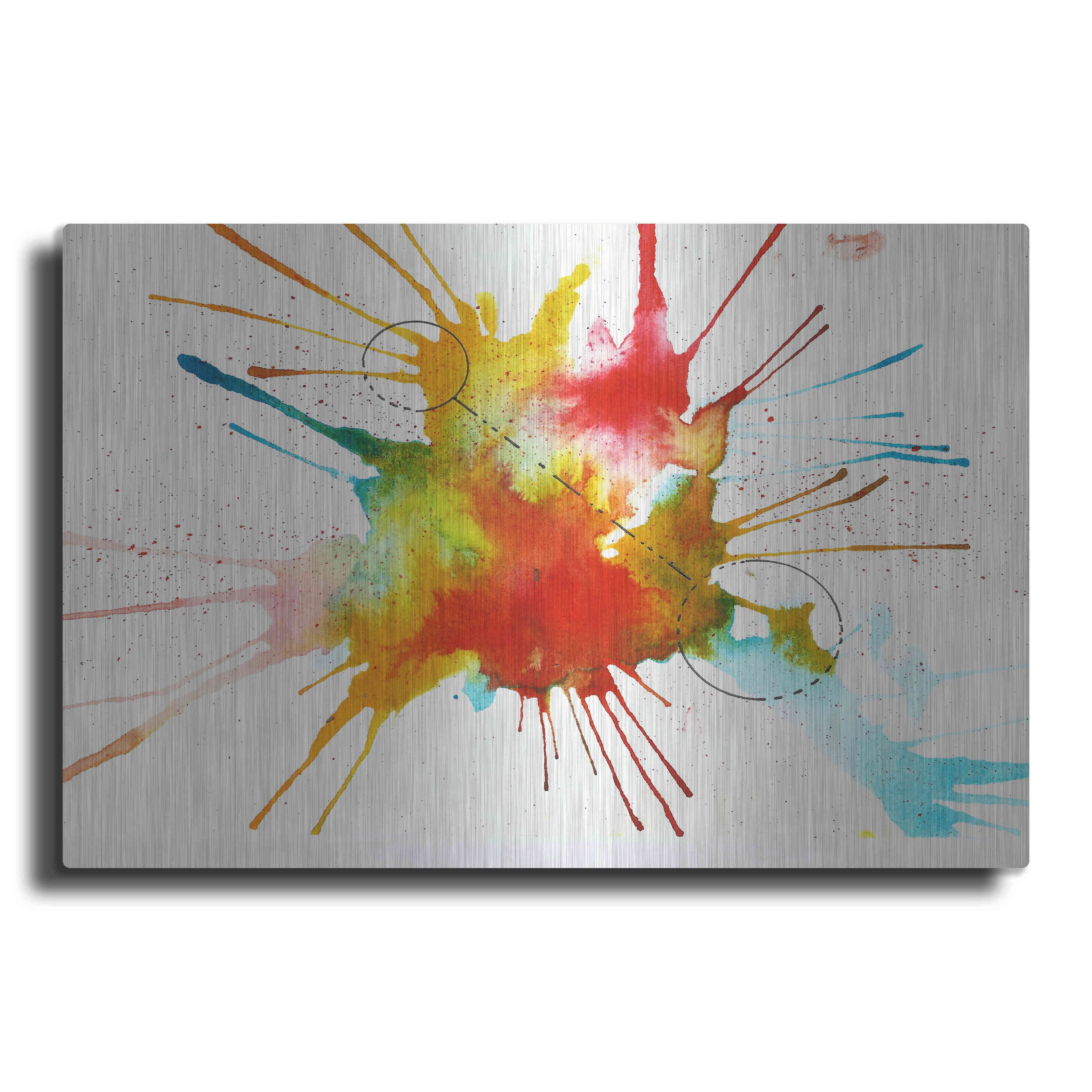 Luxe Metal Art 'Watercolor Splat' by Craig Snodgrass, Metal Wall Art ...