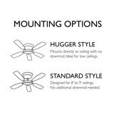 Design House Lexi 52 in. LED Indoor Satin Nickel Ceiling Fan with Light ...