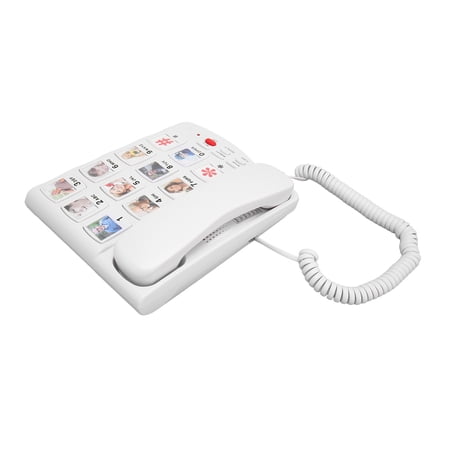 Volume Landline Phone, Hangable SOS Button Volume Adjustable Plug And ...
